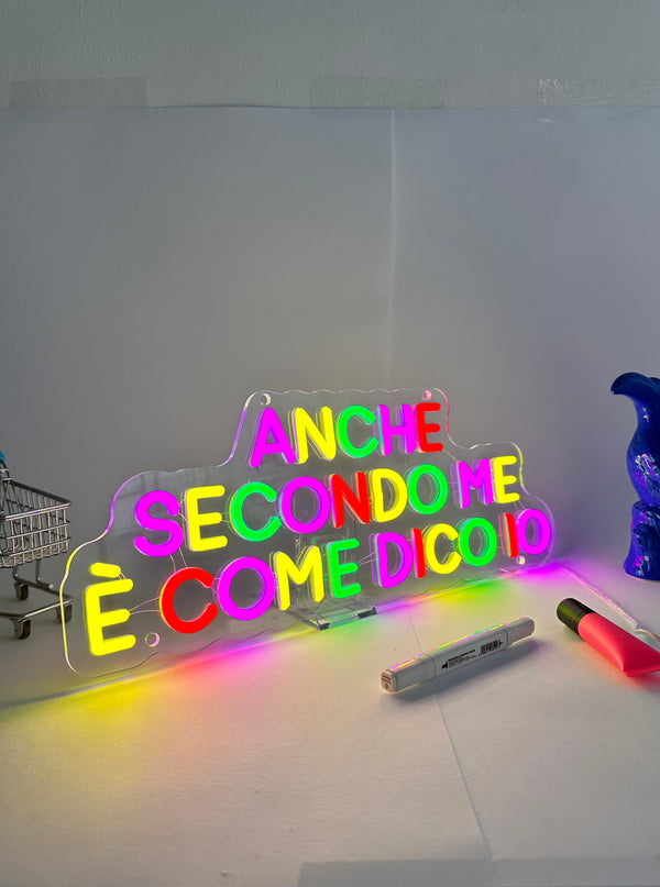 ANCHE SECONDO ME È COME DICO IO – Insulti Luminosi