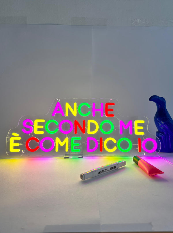 ANCHE SECONDO ME È COME DICO IO – Insulti Luminosi